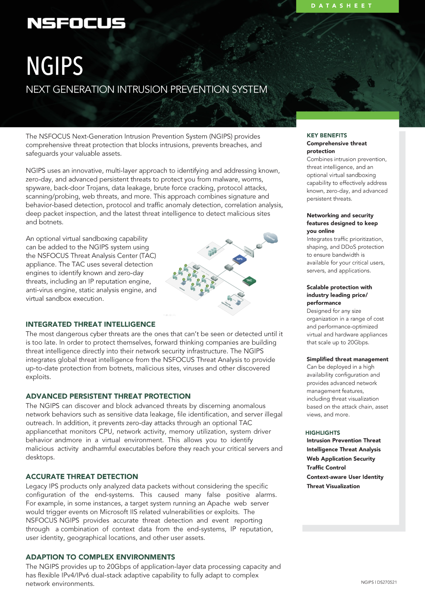 NSFOCUS NGIPS Datasheet cover - NSFOCUS, Inc., a global network and ...