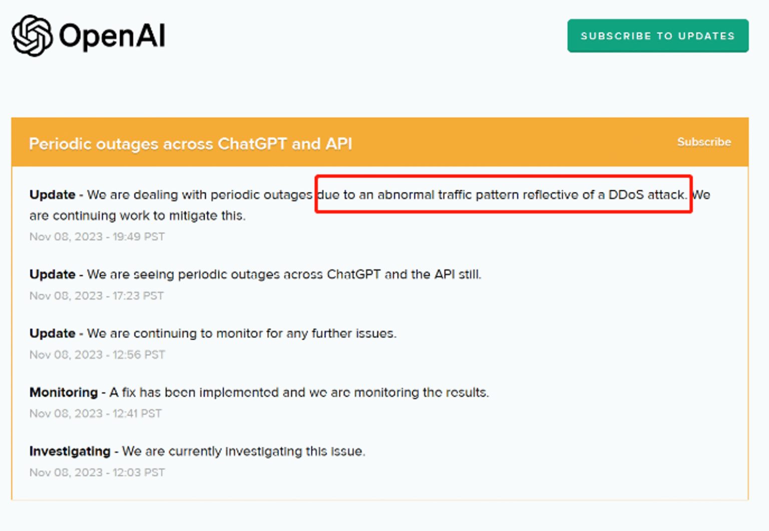 Why Isn't My ChatGPT Working? - NSFOCUS